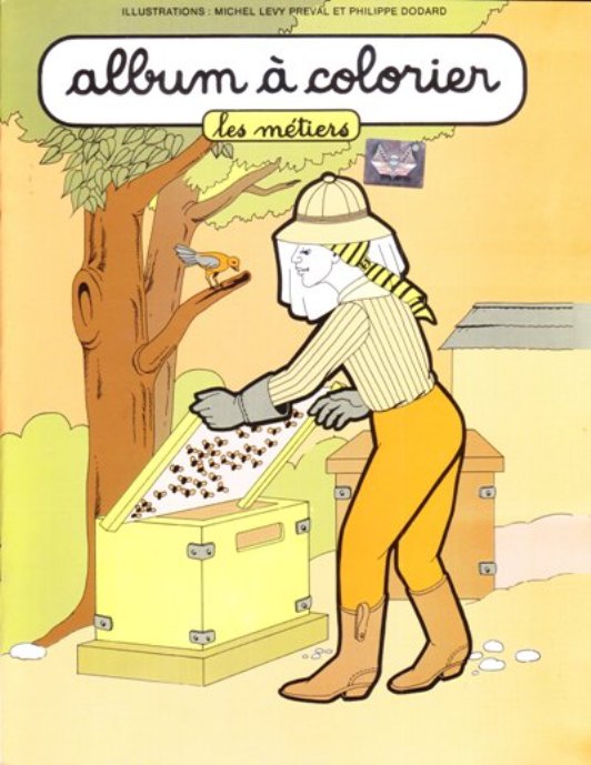 album à colorier - les métiers